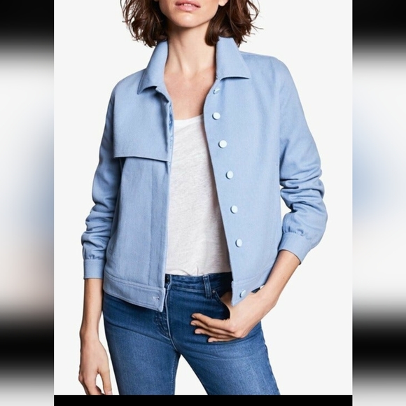 Pure Collection | Jackets & Coats | Pure Collection Collard Twill ...